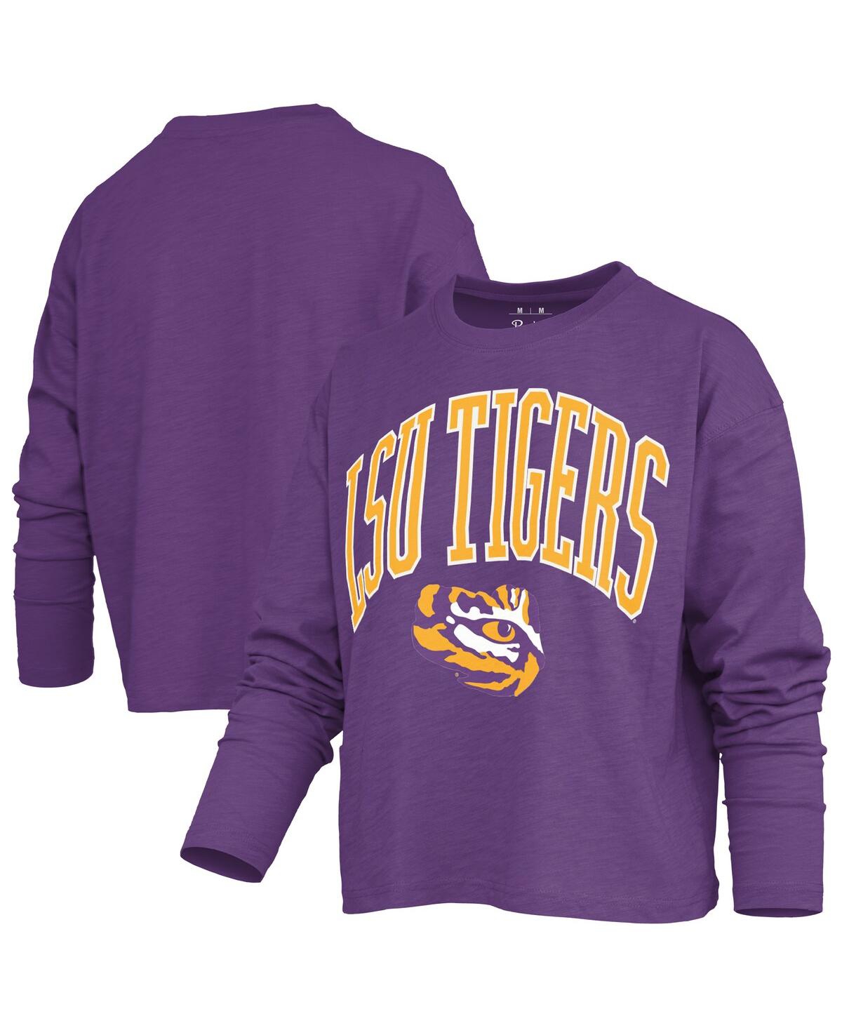 Click here for Pressbox Womens Purple Lsu Tigers Motley Boxy Wais... prices
