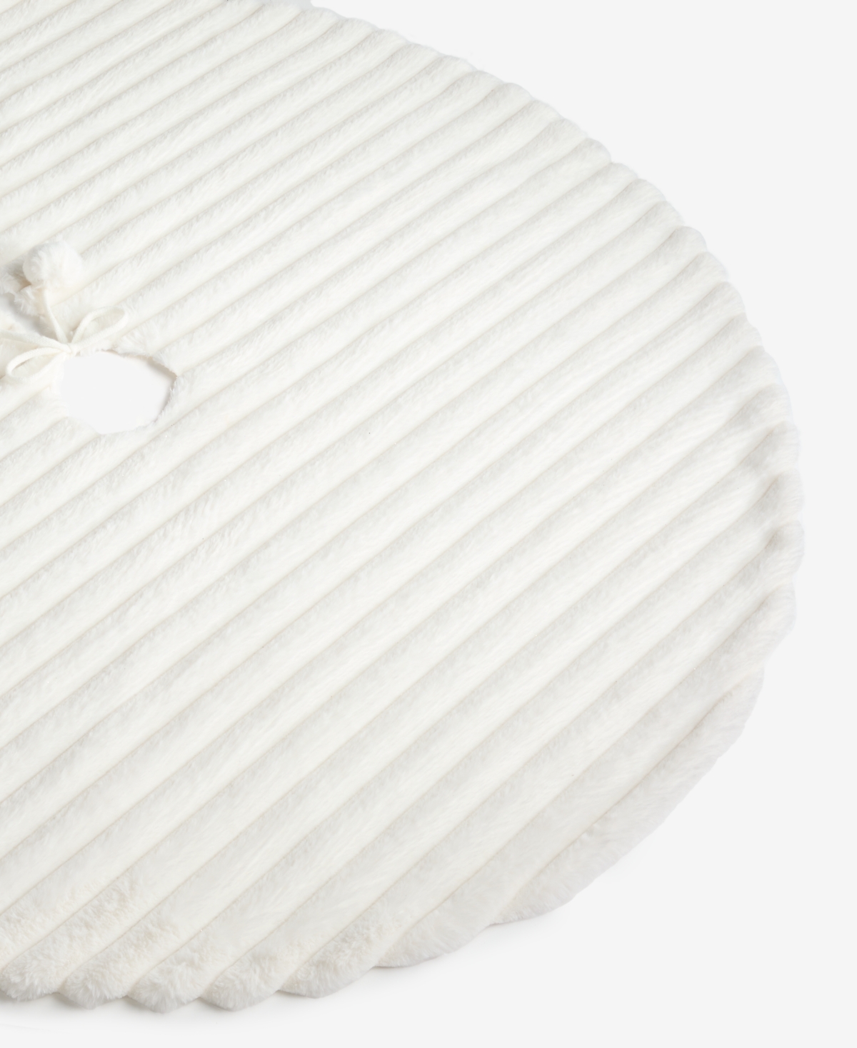 Click here for Holiday Lane Opulence White with Pompom Tree Skirt... prices