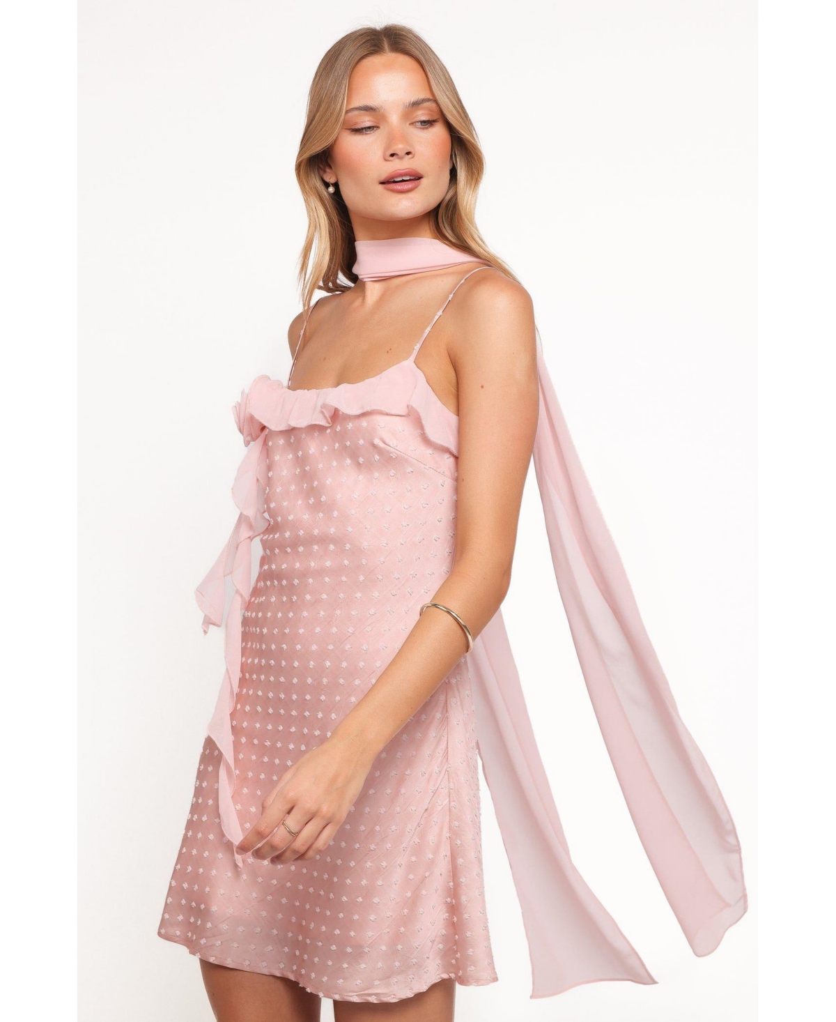 Click here for Petal and Pup Womens Suki Mini Dress - Peach prices