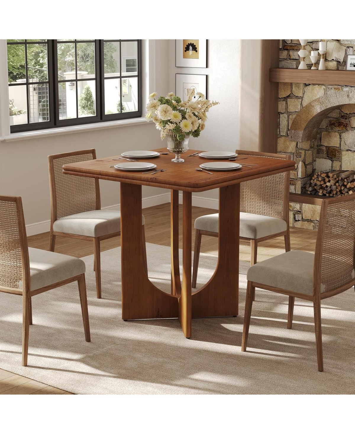 Click here for Tribesigns Wooden Square Dining Table for 2-4 Peop... prices