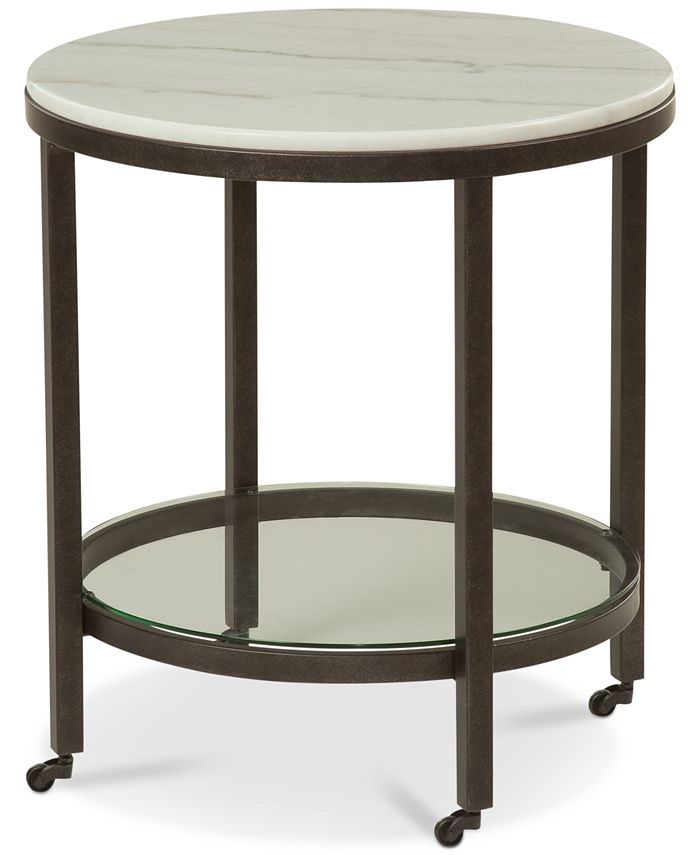 Furniture Stratus Round End Table, Created for Macy's - Macy's