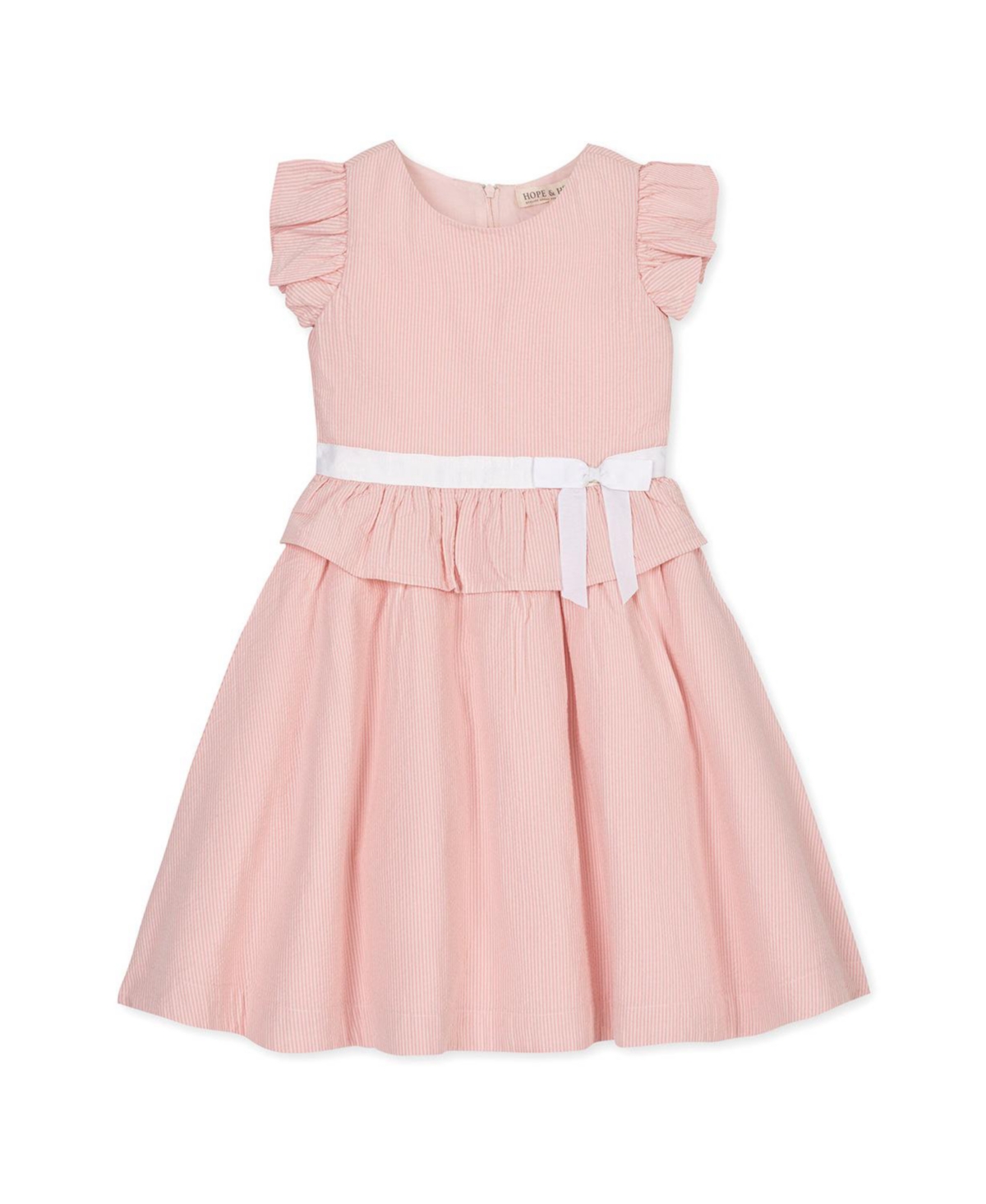 Click here for Hope and Henry Toddler Girls Organic Ruffle Collar... prices