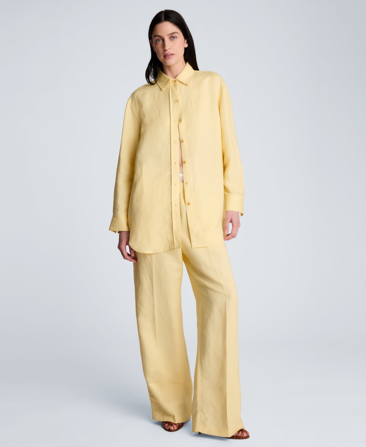 Click here for Kenneth Cole Womens Pull-On Wide-Leg Pants - Paste... prices