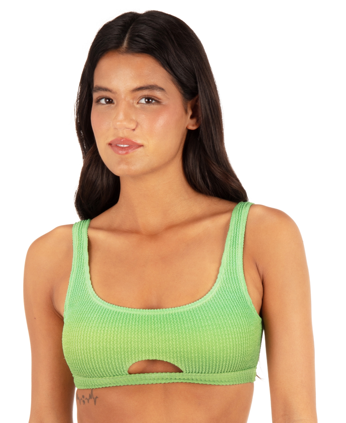 Click here for Hurley Womens Ombre Scrunch Scoop Neck Bikini Top... prices