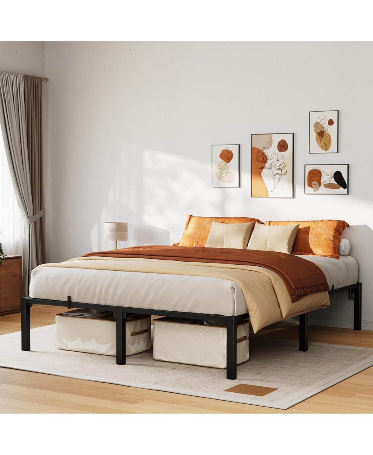 Click here for gaomon 16 Inch Queen Metal Bed Frame  Heavy Duty M... prices