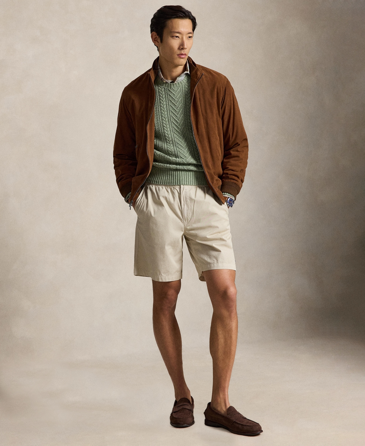 Click here for Polo Ralph Lauren Mens Twill Woven Shorts - Stonew... prices