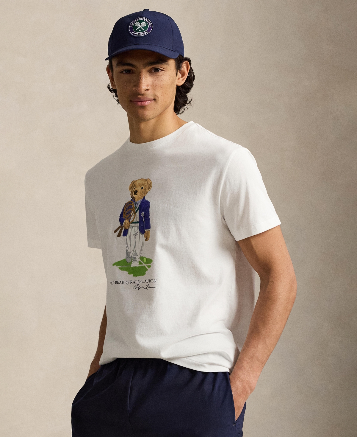 Click here for Polo Ralph Lauren Mens Wimbledon Logo Crewneck T-S... prices