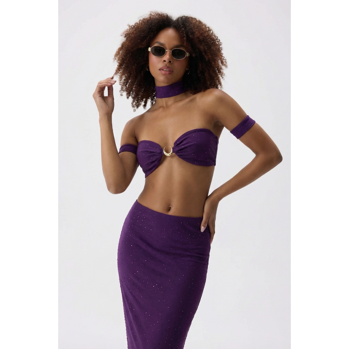Click here for Luna B Womens Amaze Strapless Top Bustier - Purple prices