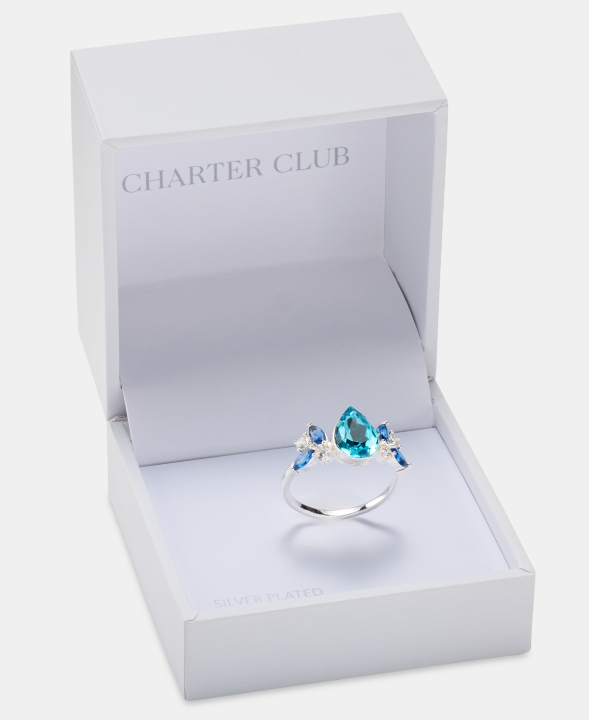 Click here for Charter Club Blue Crystal Ring  Macys Exclusive -... prices