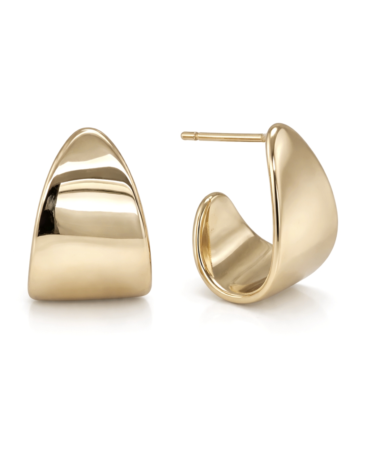 Click here for And Now This Post Push Back Hoop Earrings - Gold prices