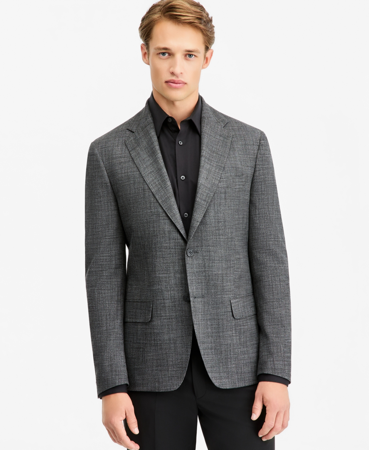 Click here for Calvin Klein Mens Slim-Fit Textured Sport Coat - G... prices