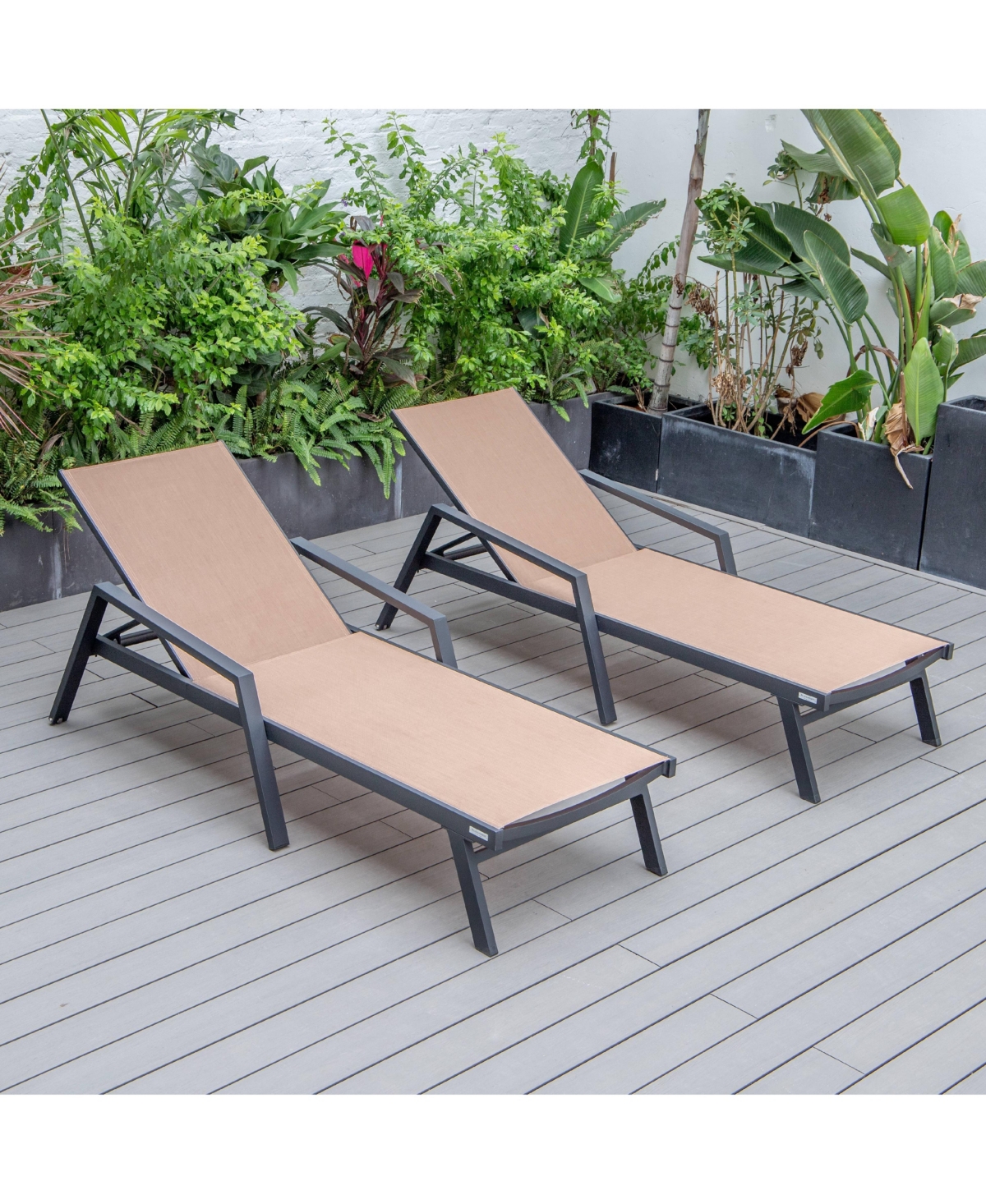 Click here for LeisureMod Marlin Patio Chaise Lounge Chair With A... prices