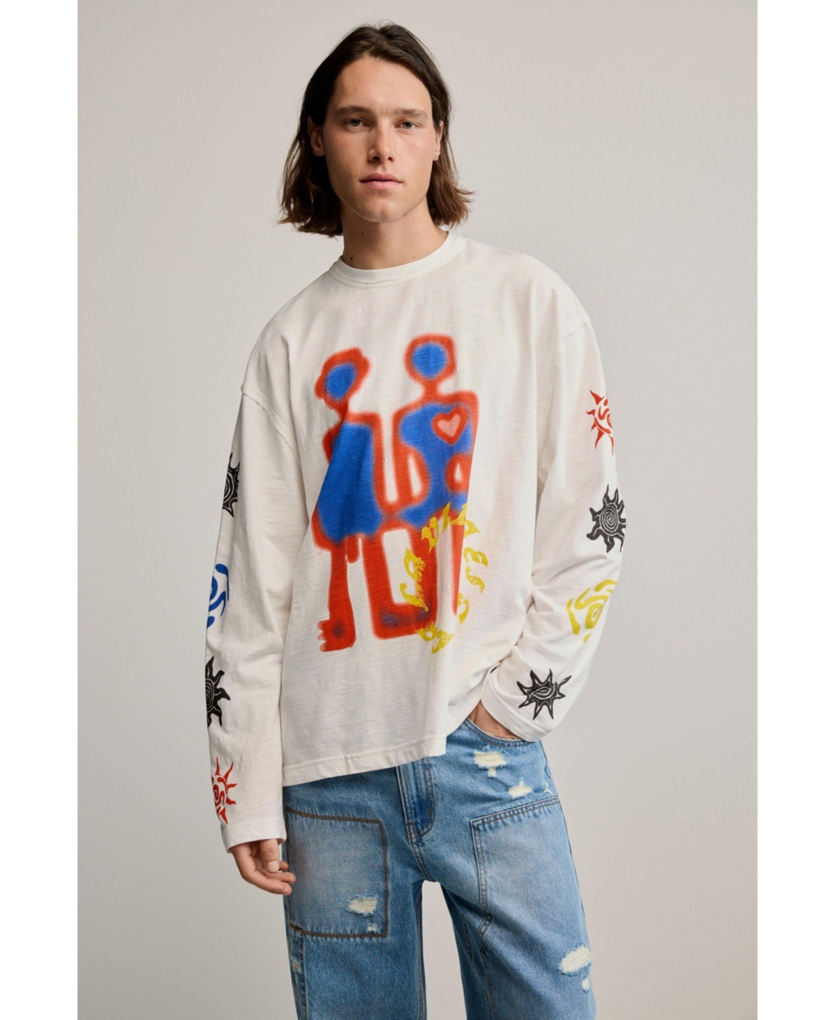 Click here for Desigual Mens Printed Cotton T-shirt - White prices