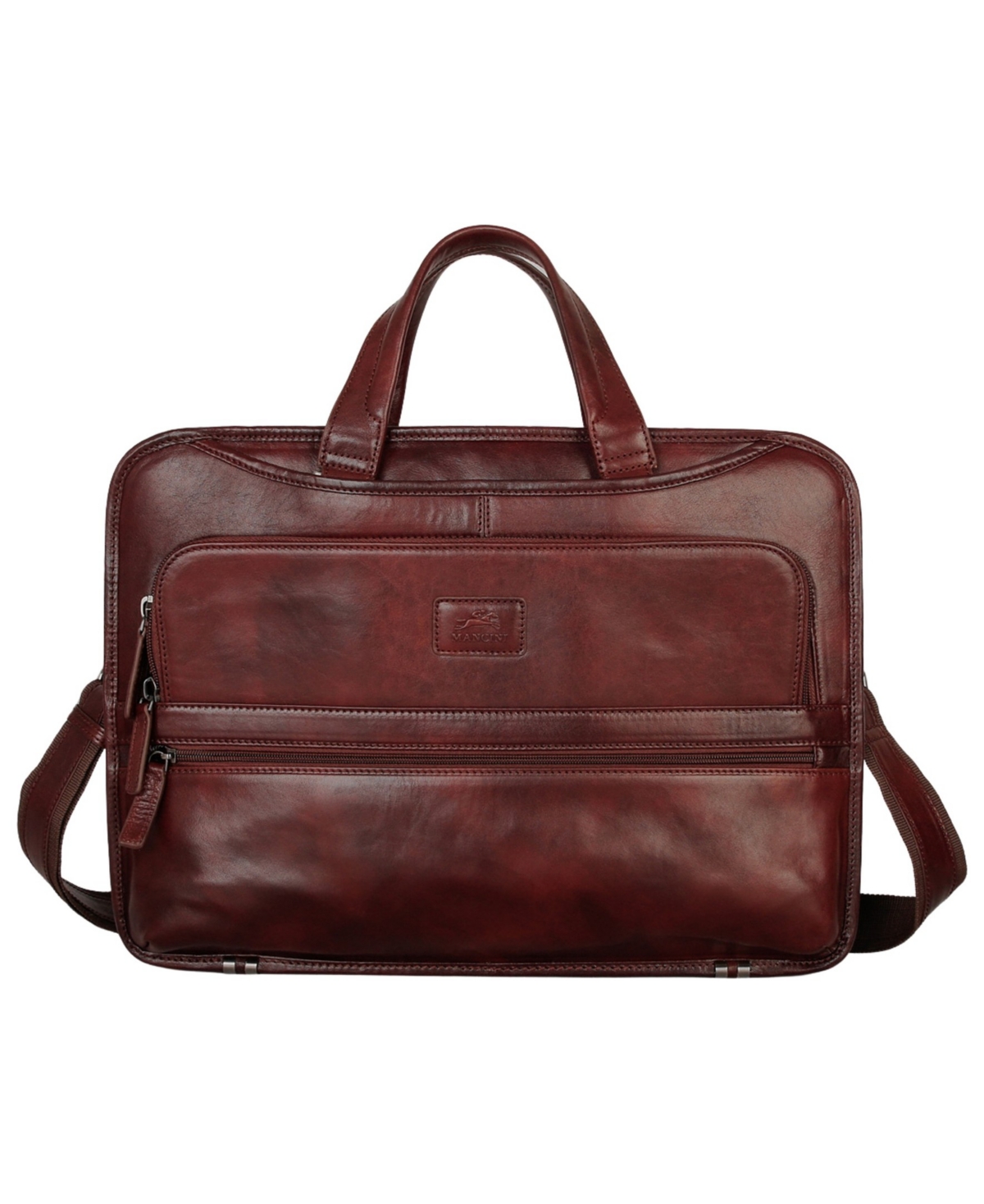 Click here for Mancini Mens Laptop Briefcase - Brown prices