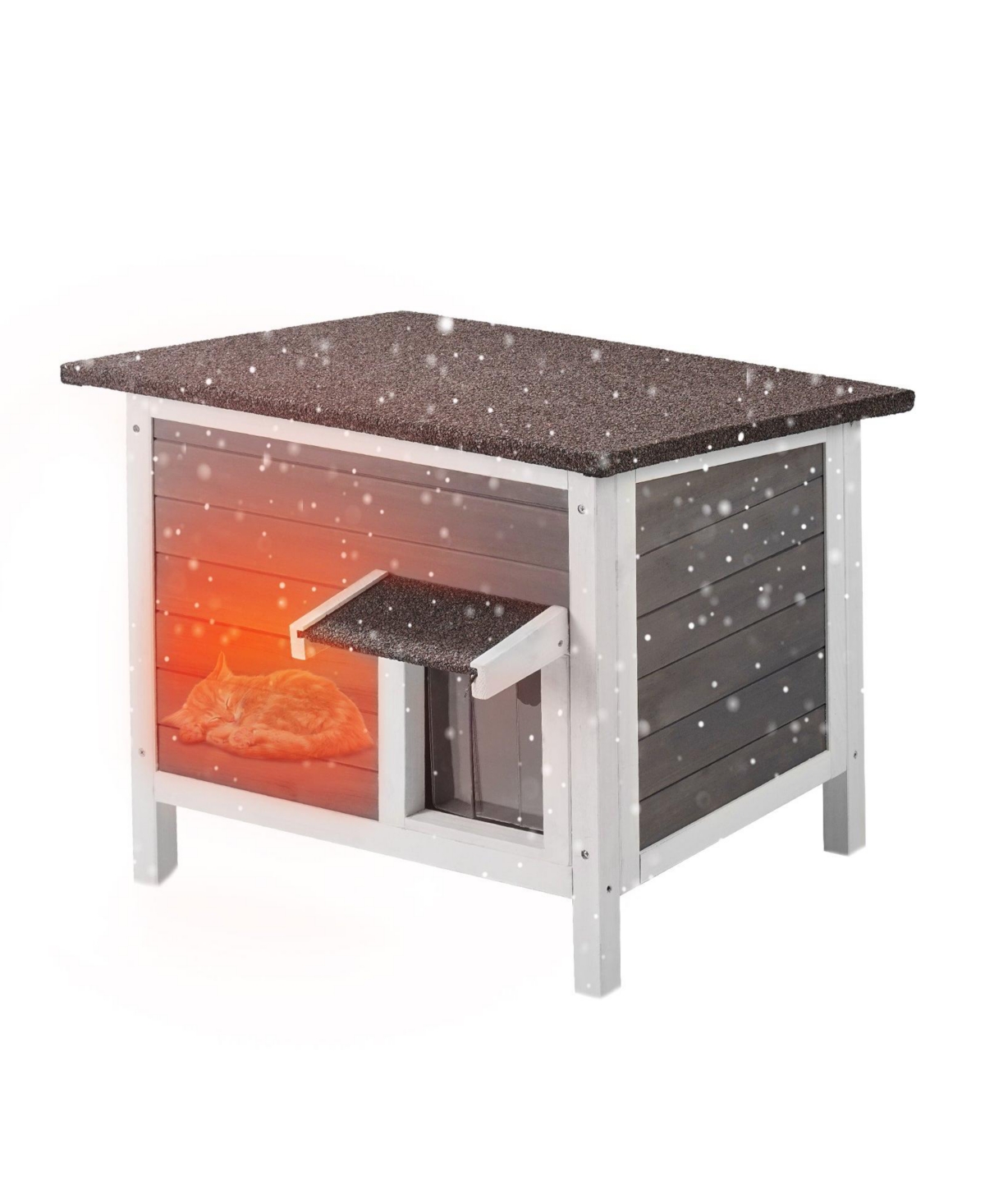 Click here for Cozito Outdoor Insulated Cat House with Open Roof... prices
