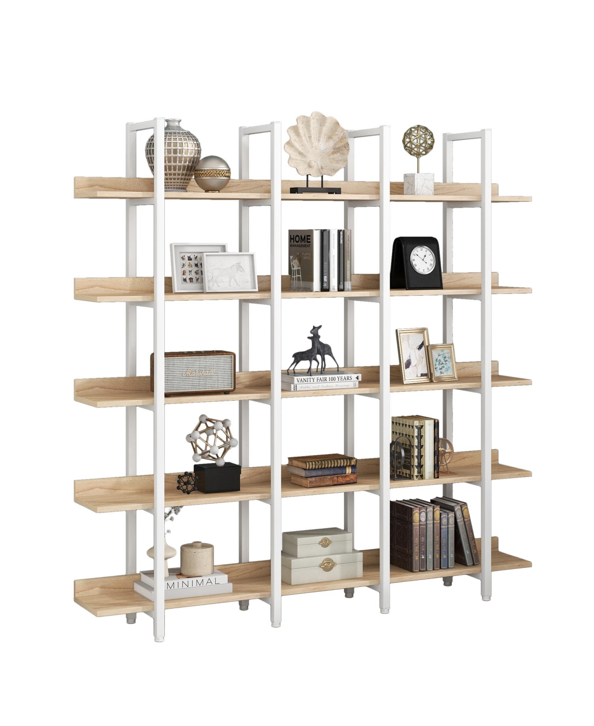 Click here for Rainsken 5 Tier Open Bookcase - Vintage Industrial... prices