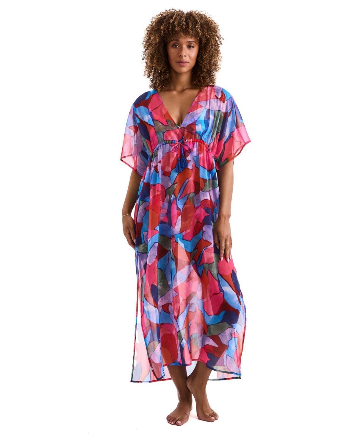 Click here for Mimi Flamingo Womens Dylan Printed Midi Caftan - E... prices