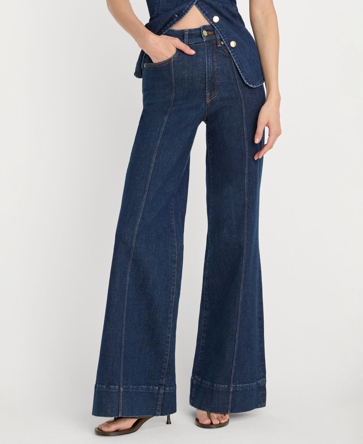 Click here for Good American Womens High-Rise Jeans - Blue prices