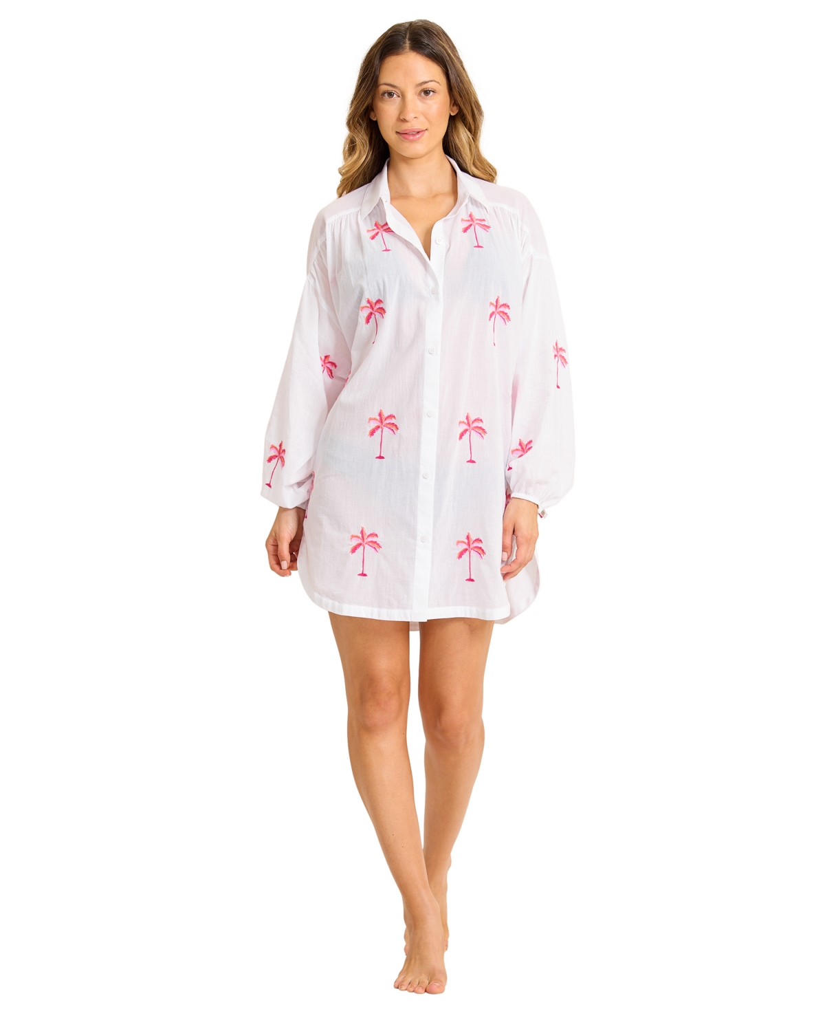 Click here for Tommy Bahama Womens Palm Button Front Shirt - Lila... prices