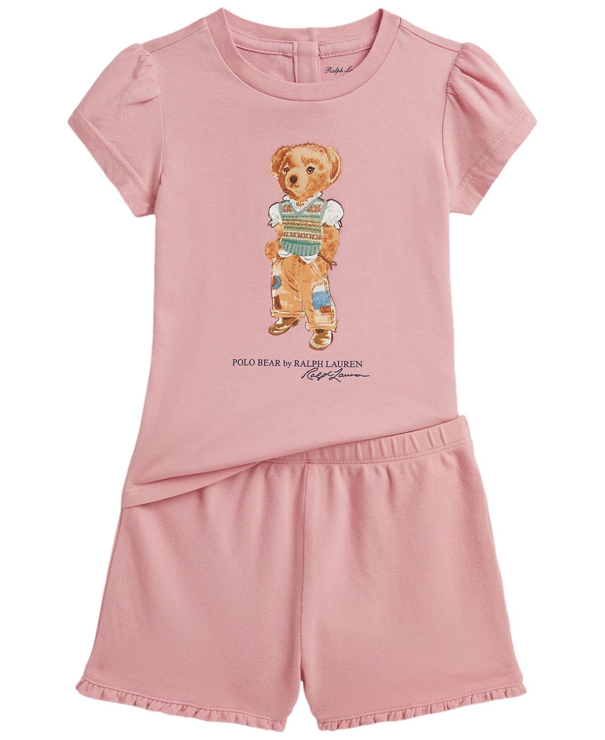 Click here for Ralph Lauren Baby Girls Polo Bear Jersey T-Shirt a... prices