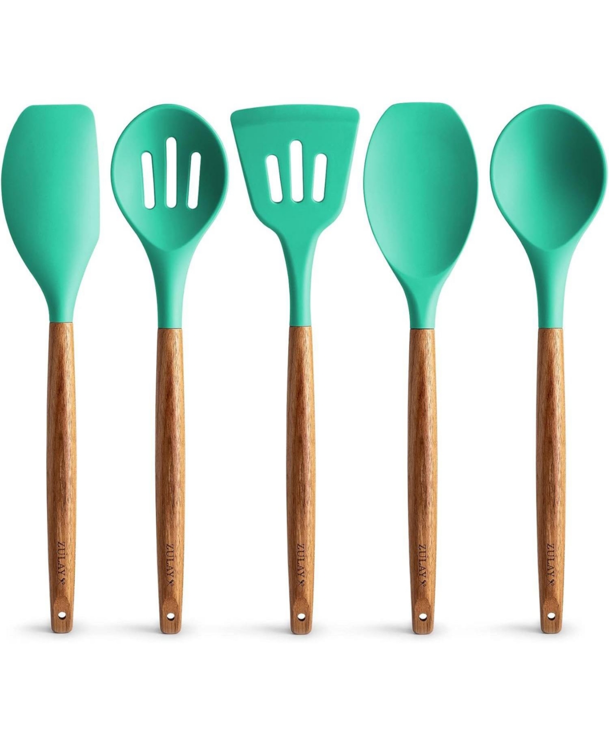 Click here for 5 Piece Silicone Utensils Set with Authentic Acaci... prices