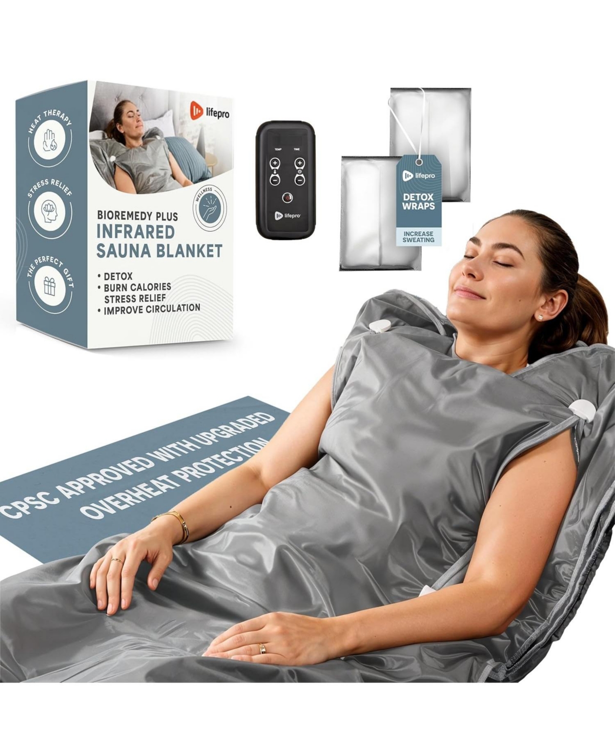 Click here for LifePro Sauna Blanket for Detoxification - Portabl... prices