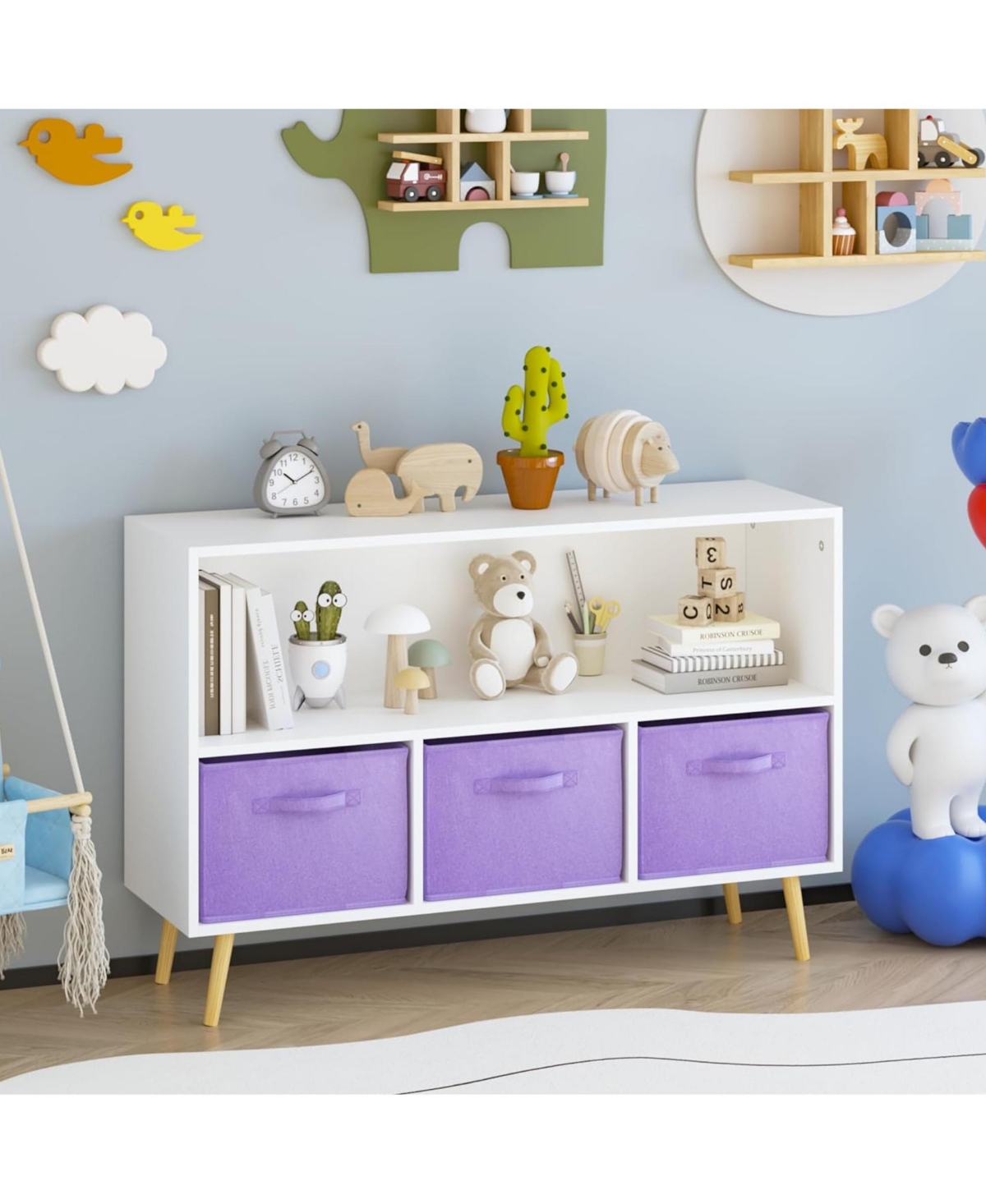 Click here for Rainsken Kids Bookcase and Bookshelf  Toy Storage... prices