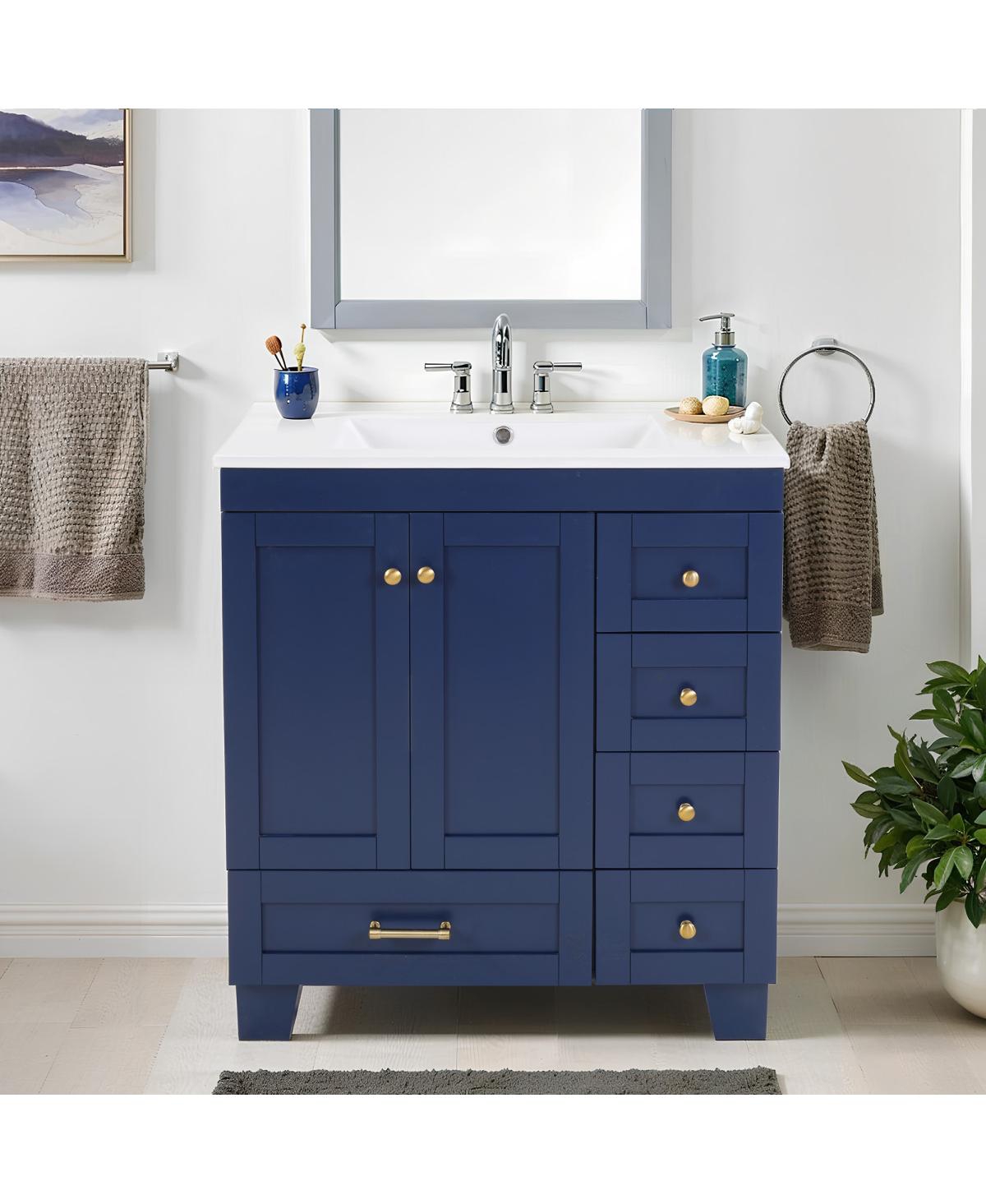 Click here for Sillysis 30" Blue Bathroom Vanity with Cerami... prices