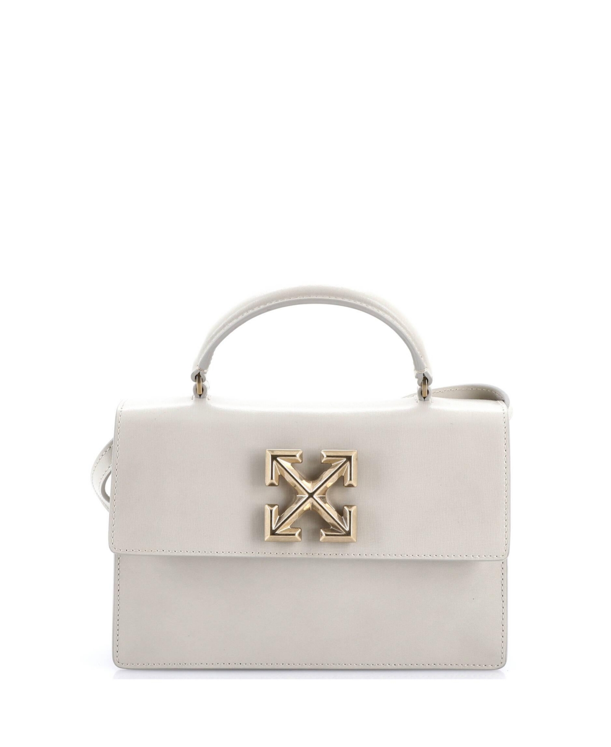 Click here for Pre-Owned Off White Jitney 1.4 Bag Leather - White prices