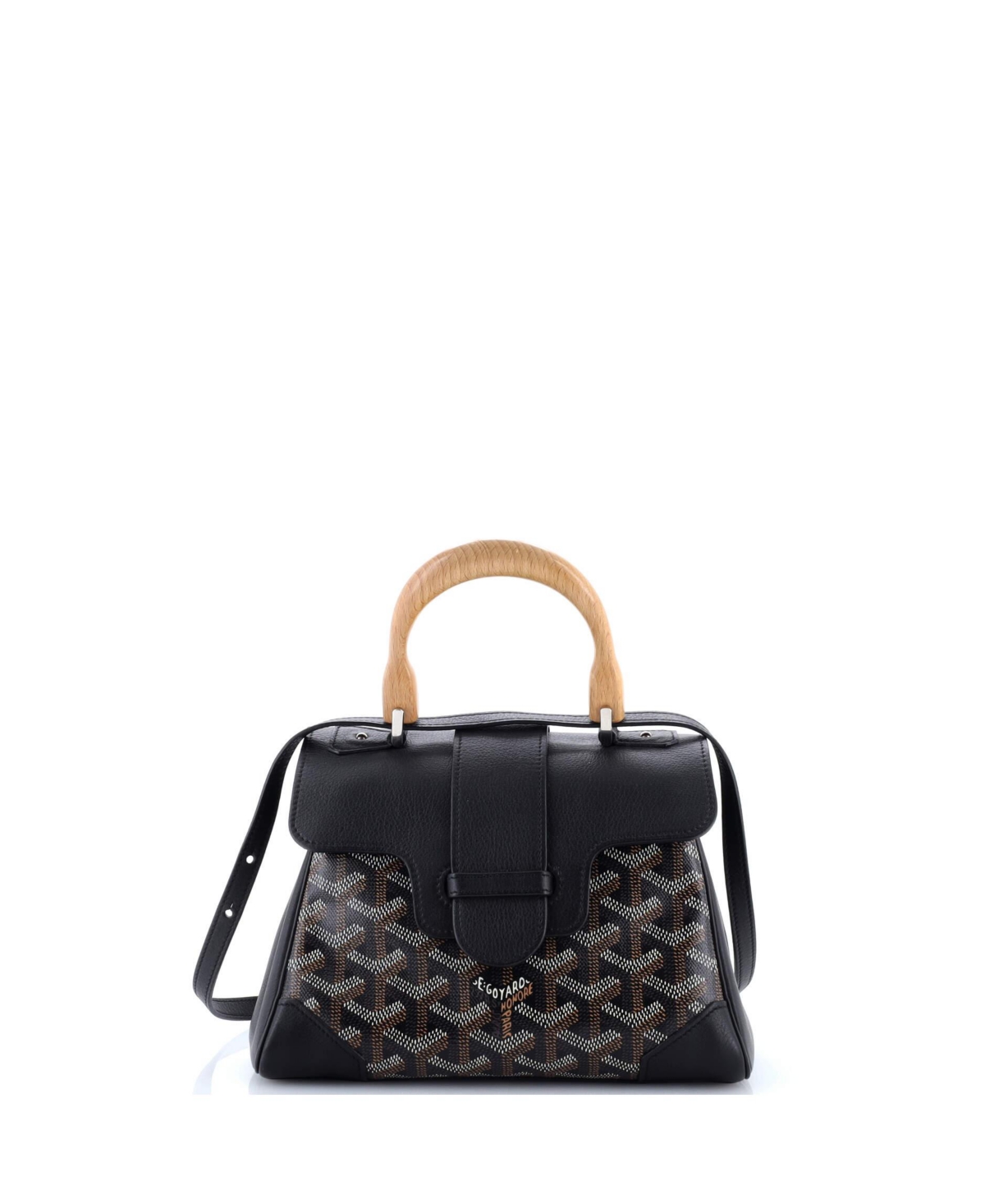 Click here for Pre-Owned Goyard Mini Saigon Top Handle Bag Coated... prices