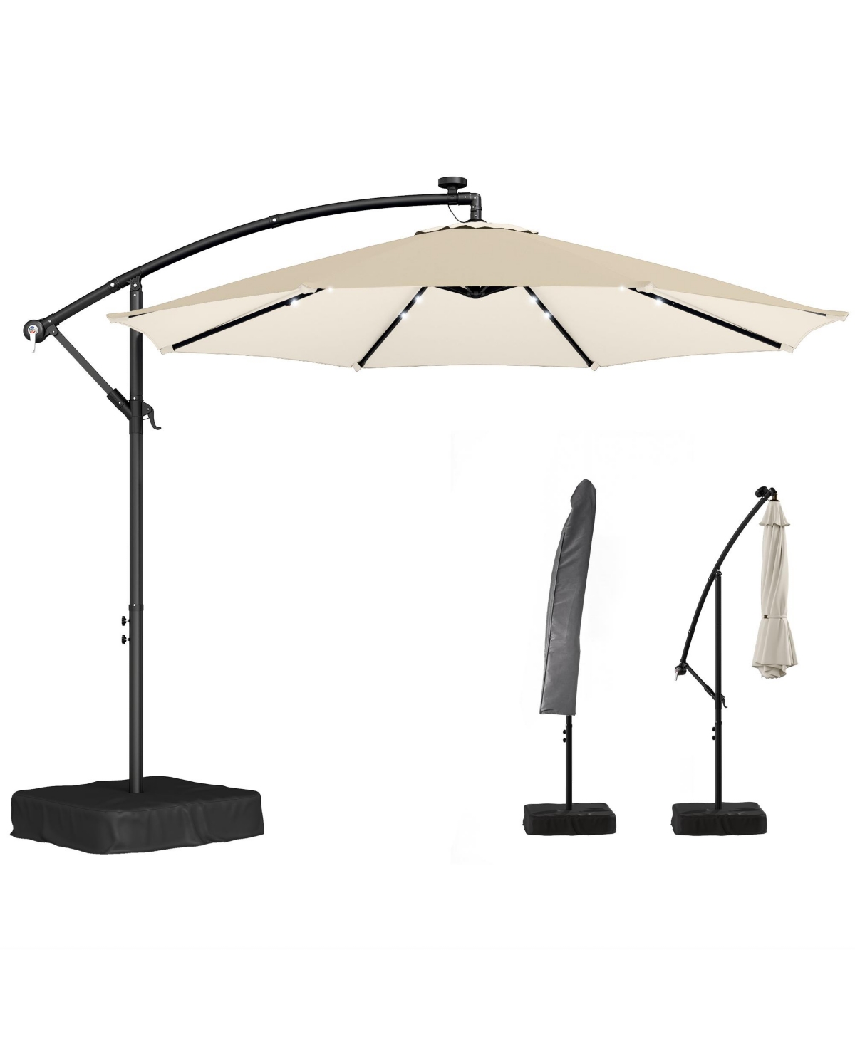 Click here for Outsunny 10 ft Offset Cantilever Patio Umbrella w/... prices