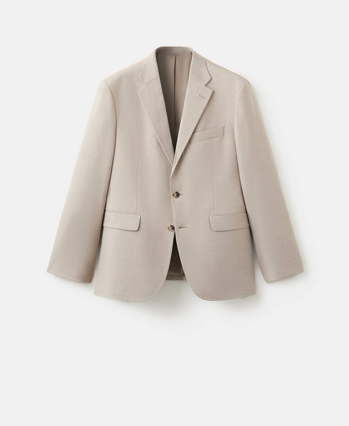 Click here for Mango Mens Milan Slim-Fit Suit Blazer - Beige prices