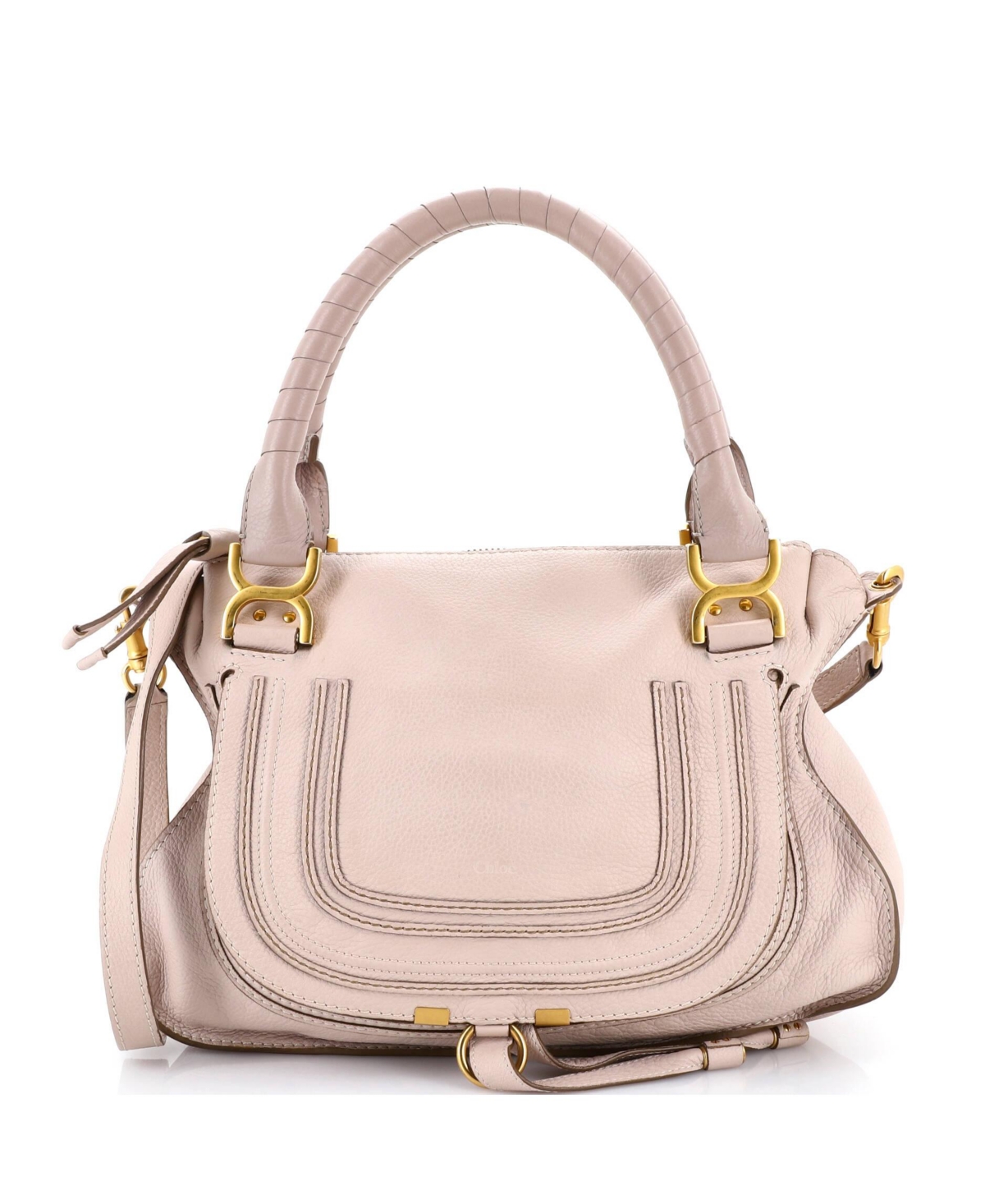 Click here for Pre-Owned Chloe Medium Marcie Satchel Leather - Na... prices