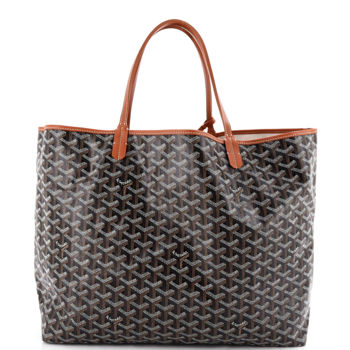 Click here for Pre-Owned Goyard Gm Saint Louis Tote Coated Canvas... prices