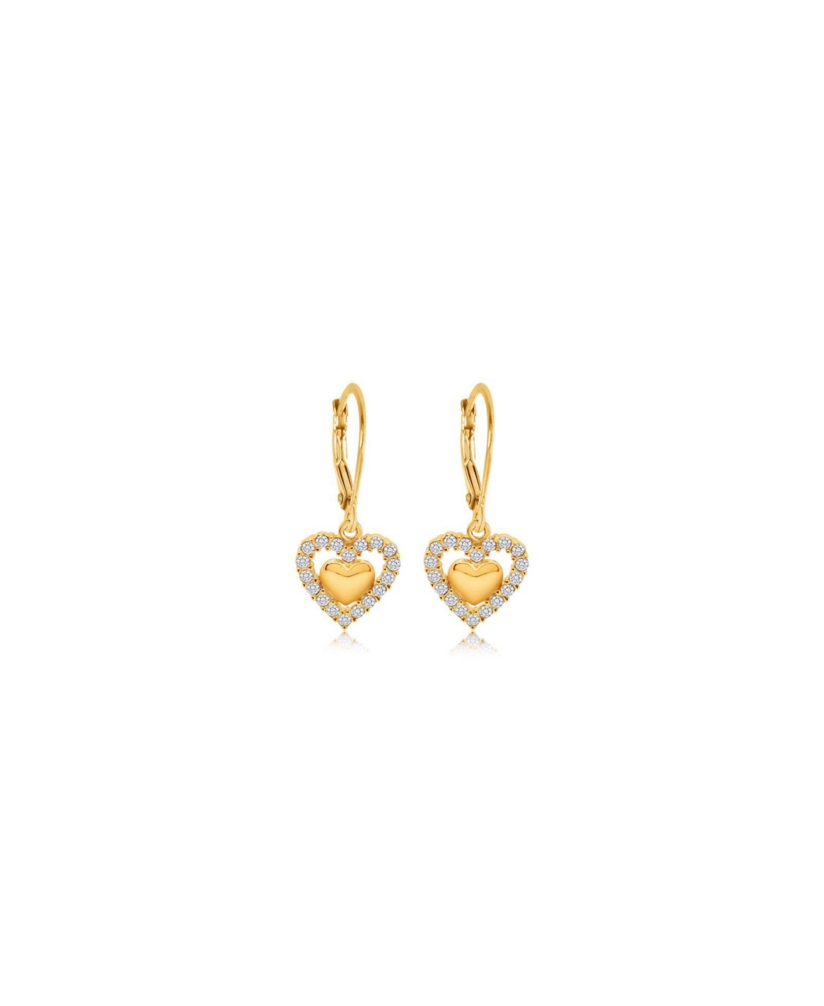 Click here for Chanteur Girls 18K Gold Plated Heart Hypoallergeni... prices