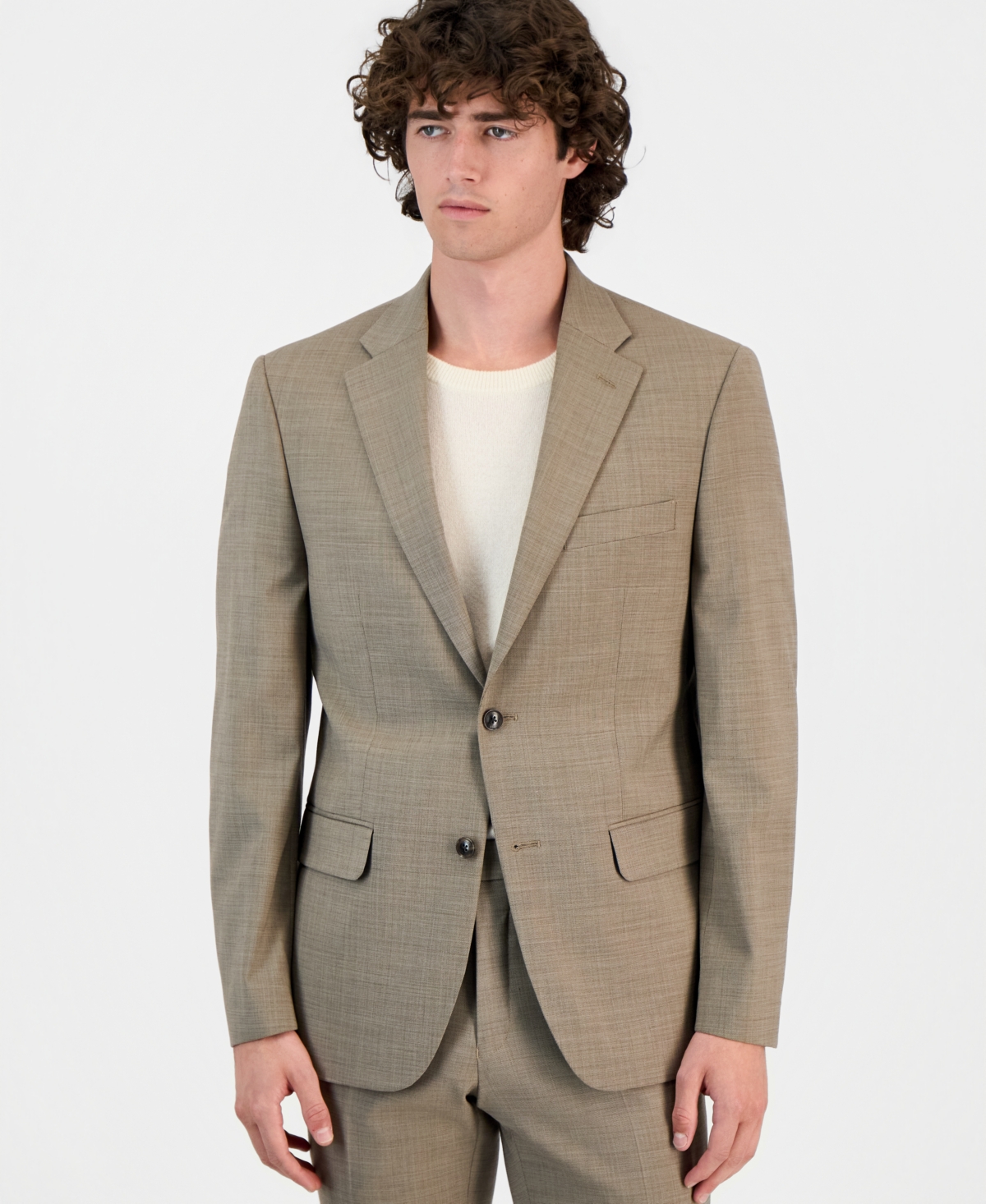 Click here for Tommy Hilfiger Mens Modern-Fit Wool Th-Flex Stretc... prices