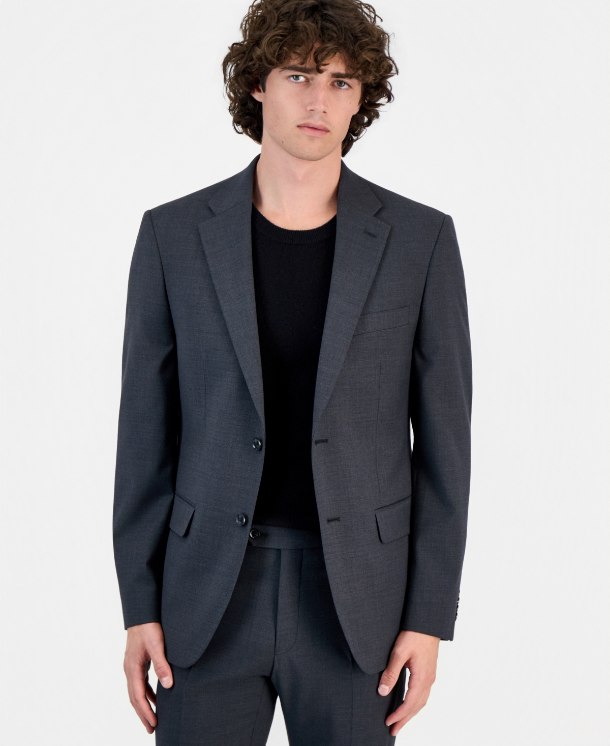 Click here for Tommy Hilfiger Mens Modern-Fit Wool Th-Flex Stretc... prices