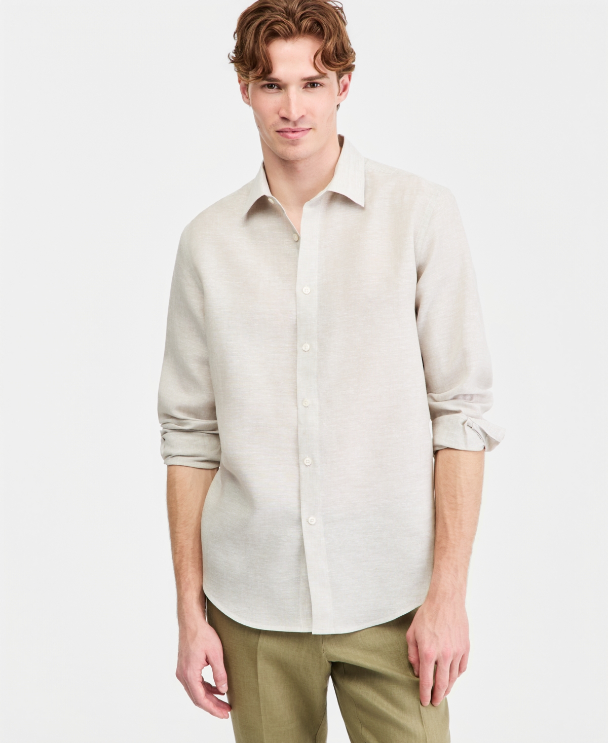Click here for Club Room Mens 100 Linen Shirt  Created for Macys... prices