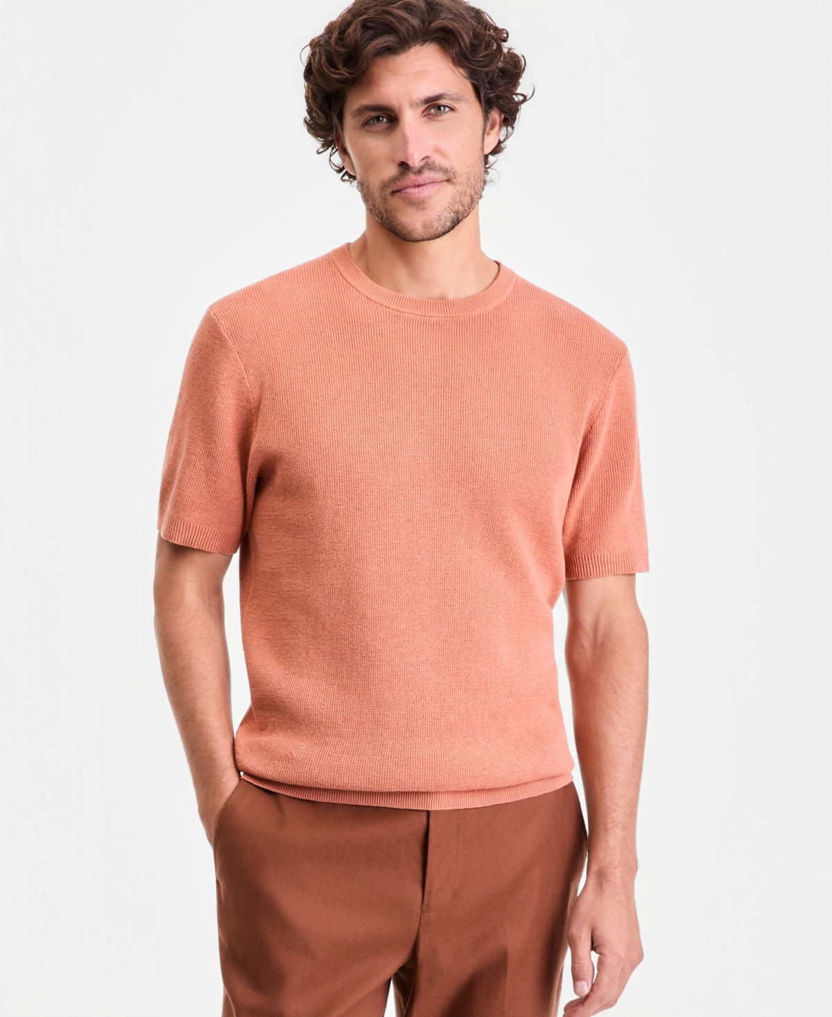 Click here for Alfani Mens Short-Sleeve Crewneck Sweater  Macys E... prices