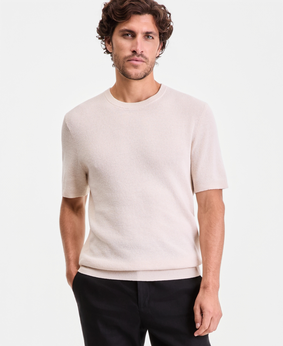 Click here for Alfani Mens Short-Sleeve Crewneck Sweater  Macys E... prices