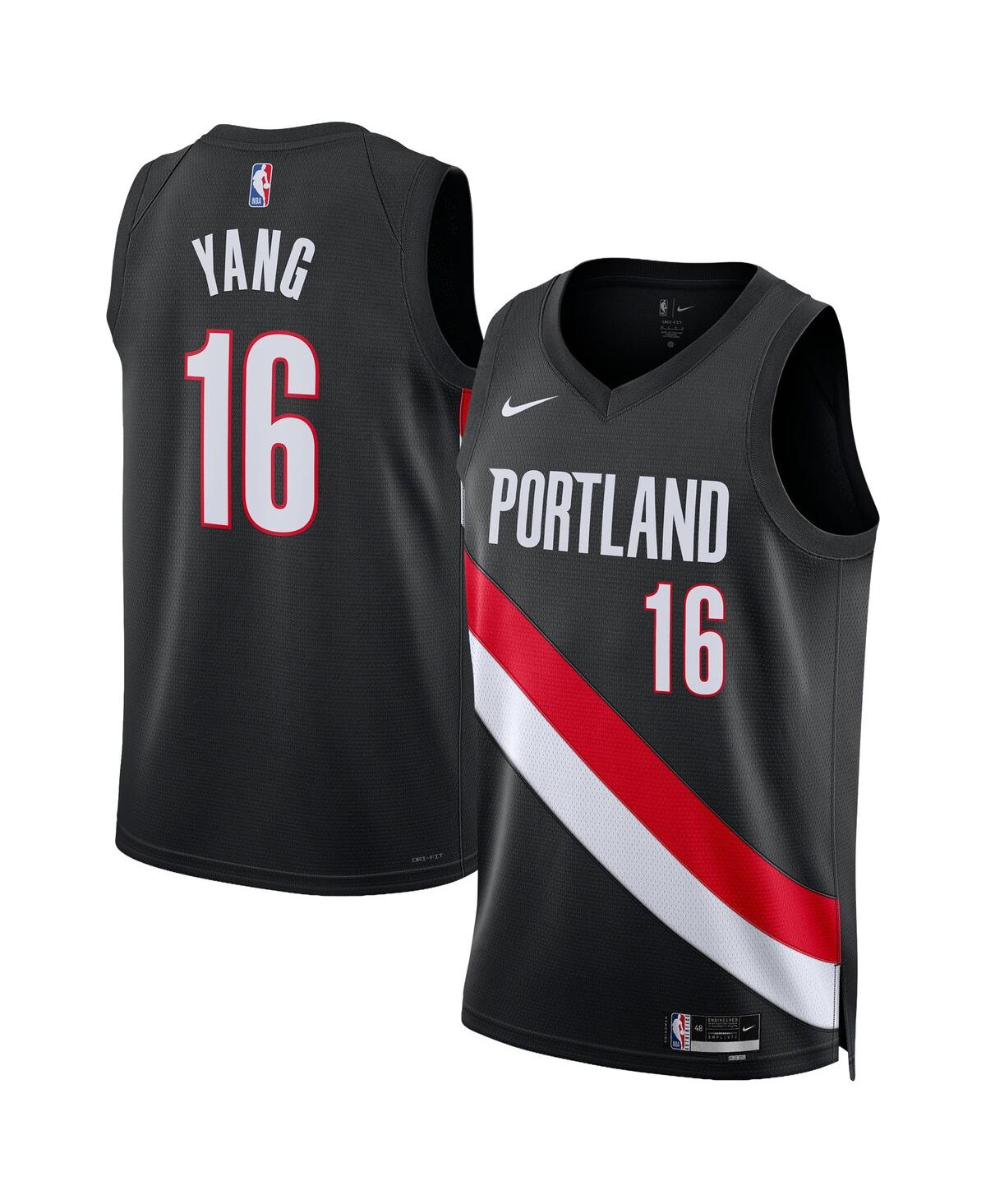 Click here for Nike Mens and Womens Yang Hansen Black Portland Tr... prices