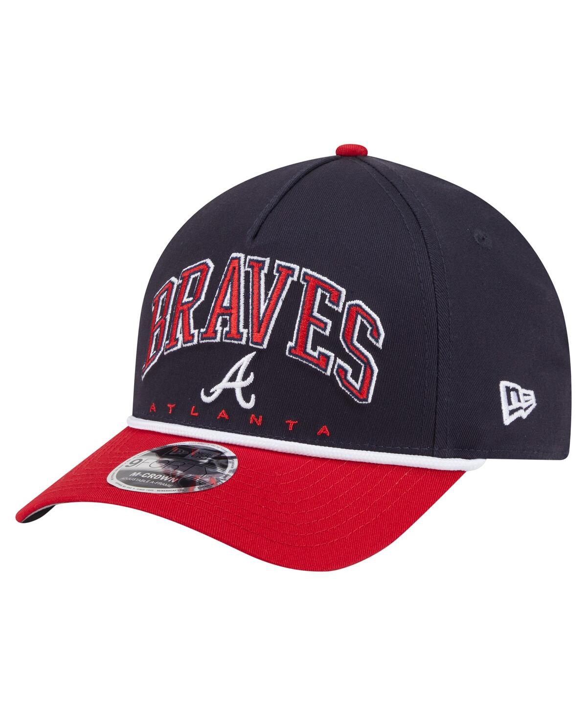 Click here for New Era Mens Navy/Red Atlanta Braves Arch 9FORTY A... prices