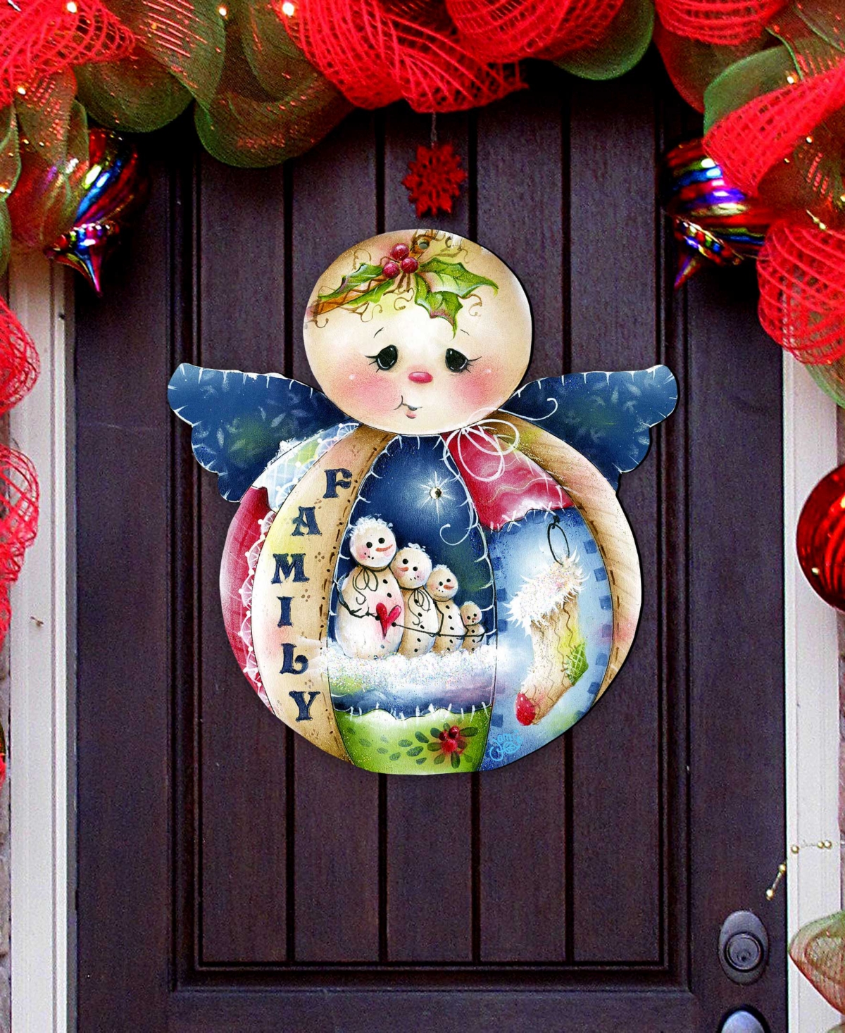 Click here for Designocracy Family Snowman Christmas Holiday Door... prices