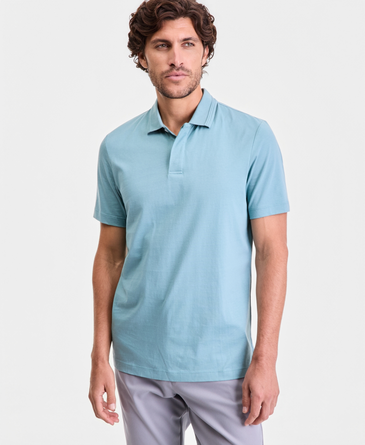 Click here for Alfani Mens Regular-Fit Mercerized Polo Shirt  Cre... prices