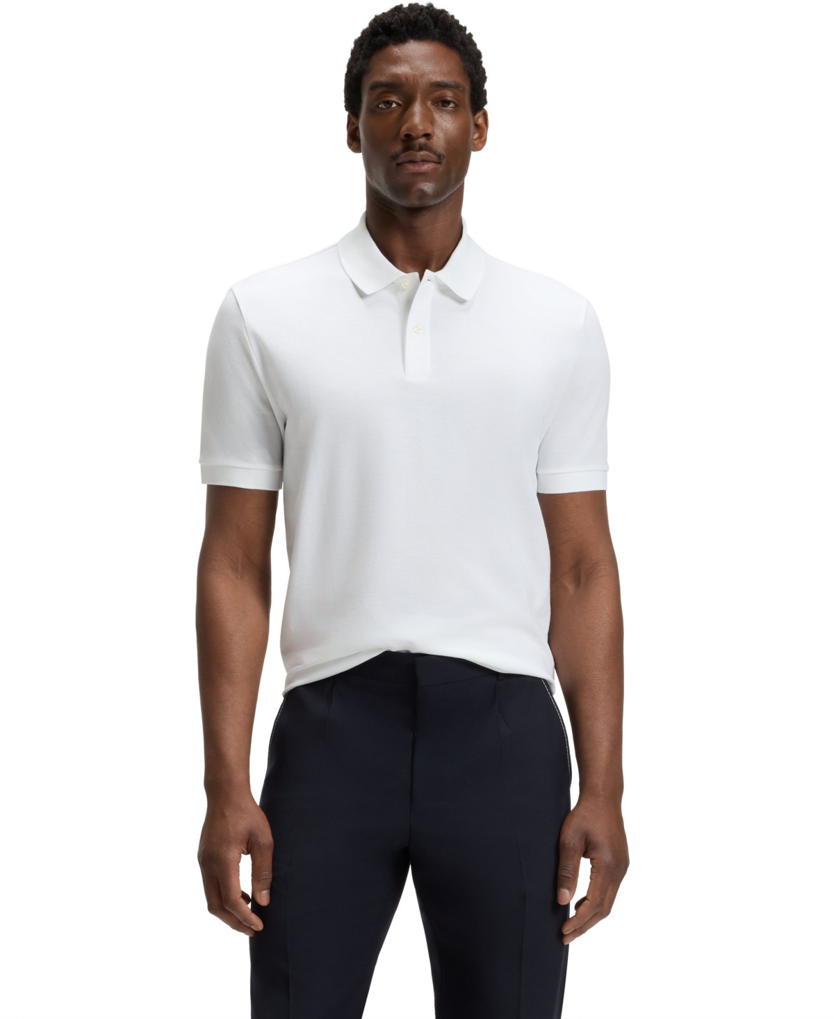 Click here for Boss by Hugo Boss Mens Cotton Regular-Fit Polo Shi... prices