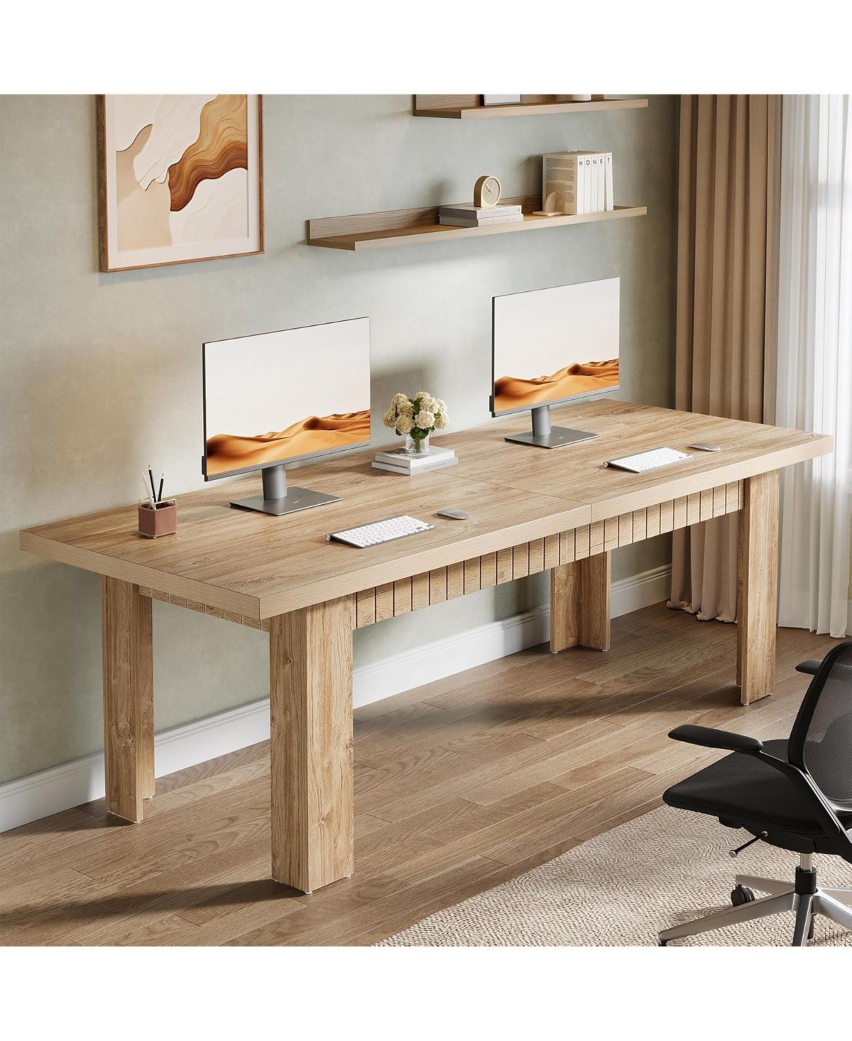 Click here for Tribesigns 79 Inch Double Desk for Two People  Ext... prices