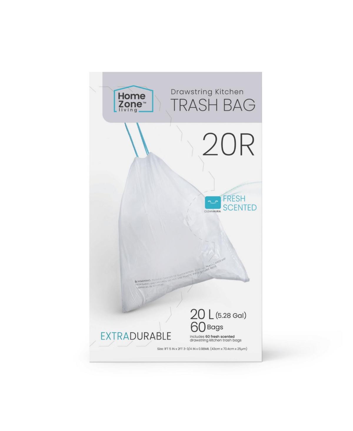 Click here for Home Zone Living Code 20R Drawstring Kitchen Trash... prices