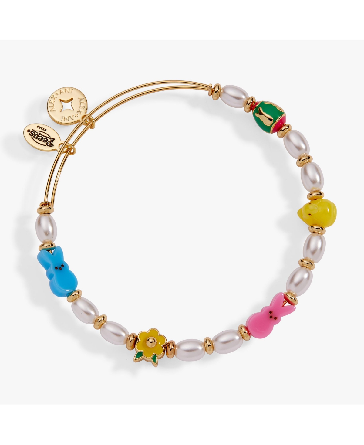 Click here for Alex and Ani Peeps Chick and Bunny Beaded Bangle B... prices