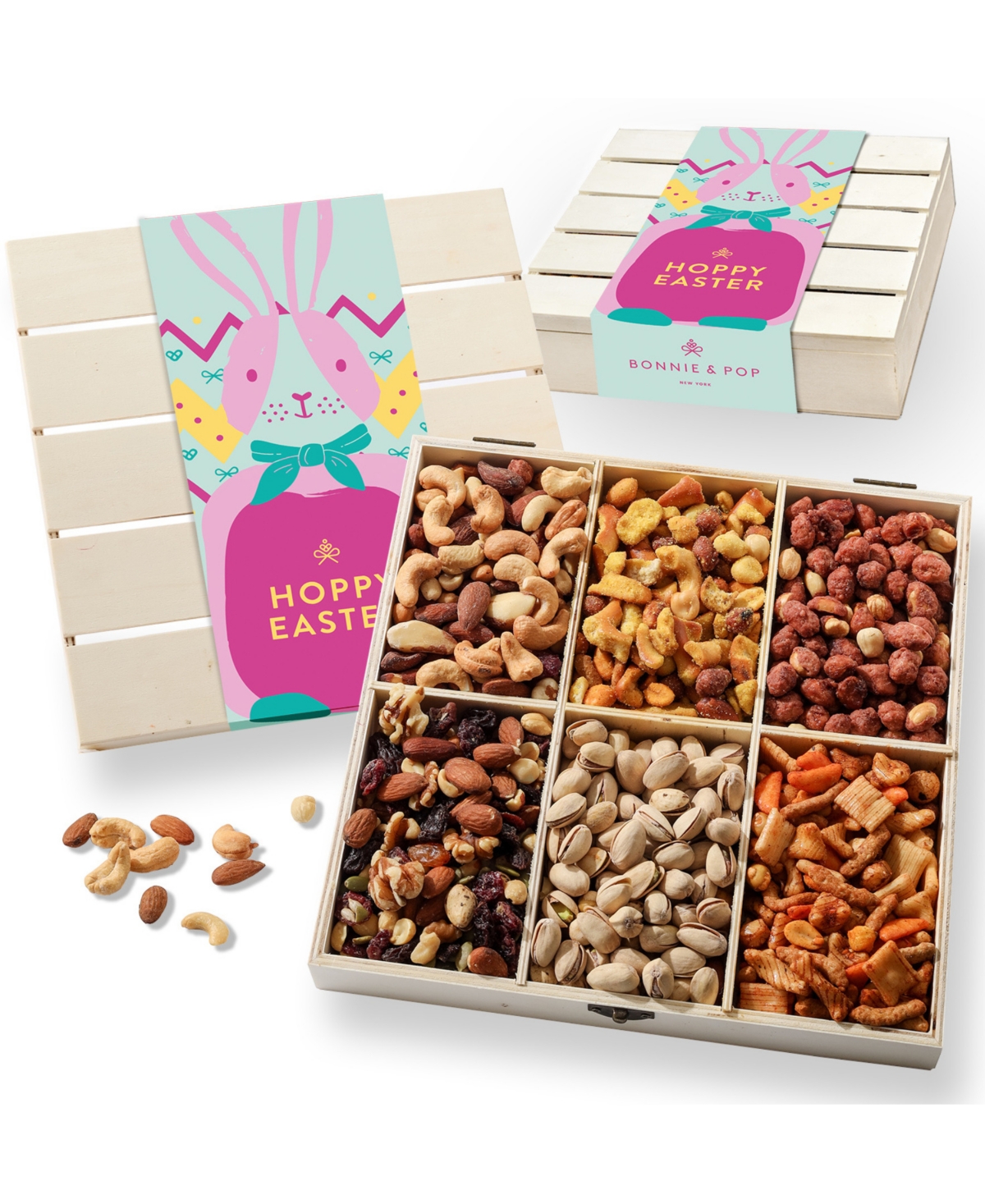 Click here for Bonnie & Pop Easter Nut Crate  6 sections prices