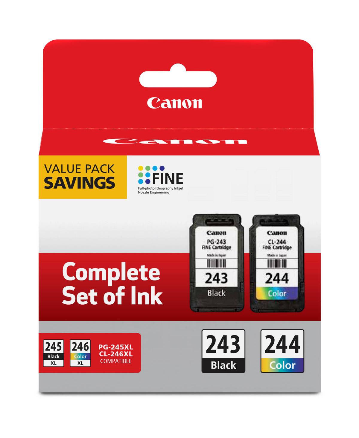 Click here for Canon Ink Package with Pg-243 Black  Cl-244 Color... prices